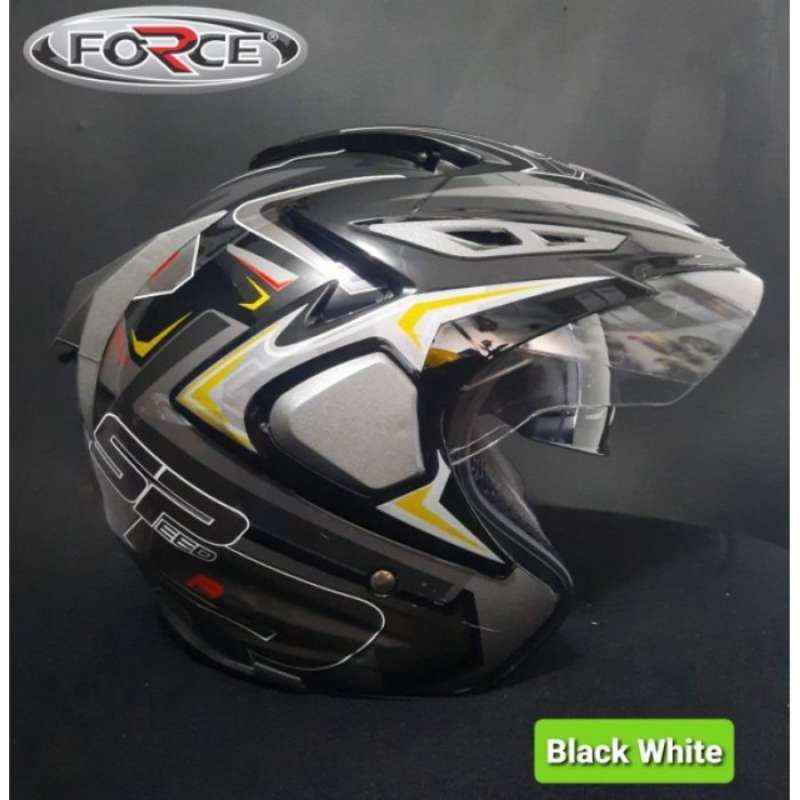 Promo Helm Half Face Sni Double Visor Force Speed-r Anti Uv Protection ...