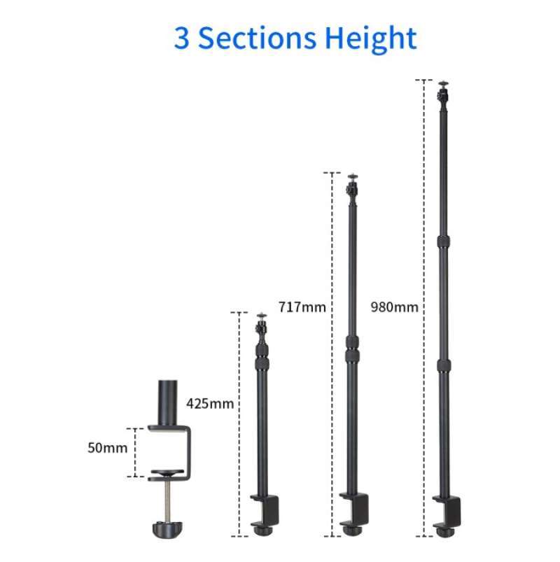 Promo Tripod Jmary Mt-49 Light Stand Klem Meja Monopod Desk Lampu ...
