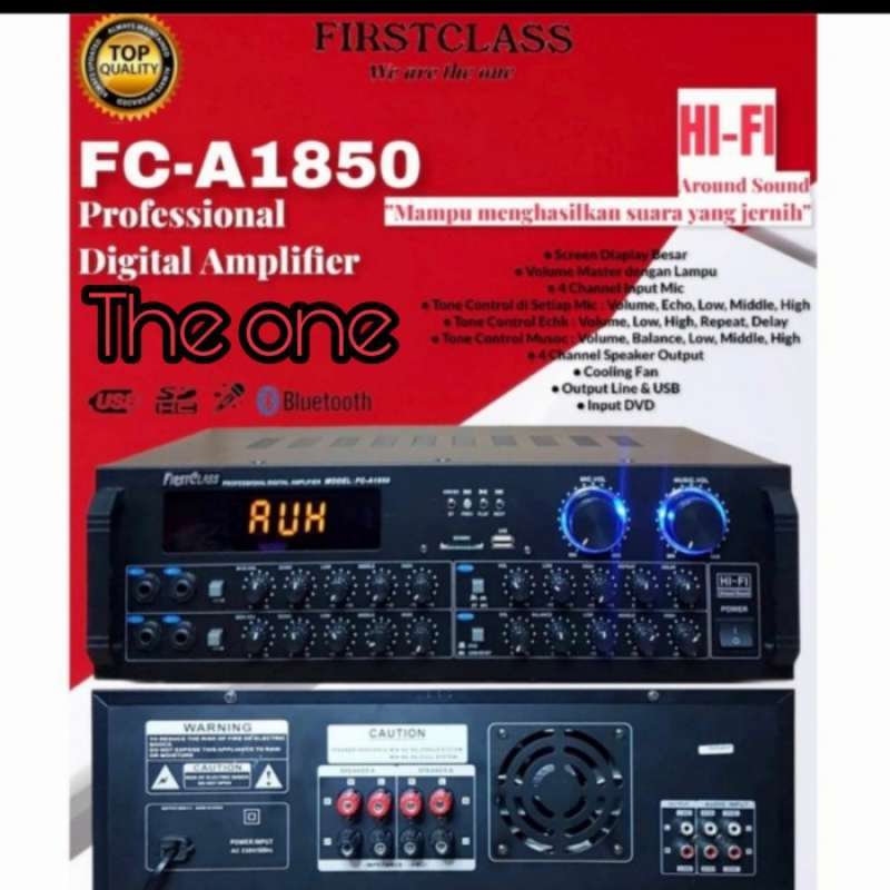 Promo Amplifier Karaoke Firstclass First Class Fc A1850 Fca1850 Original Diskon 23% Di Seller ...