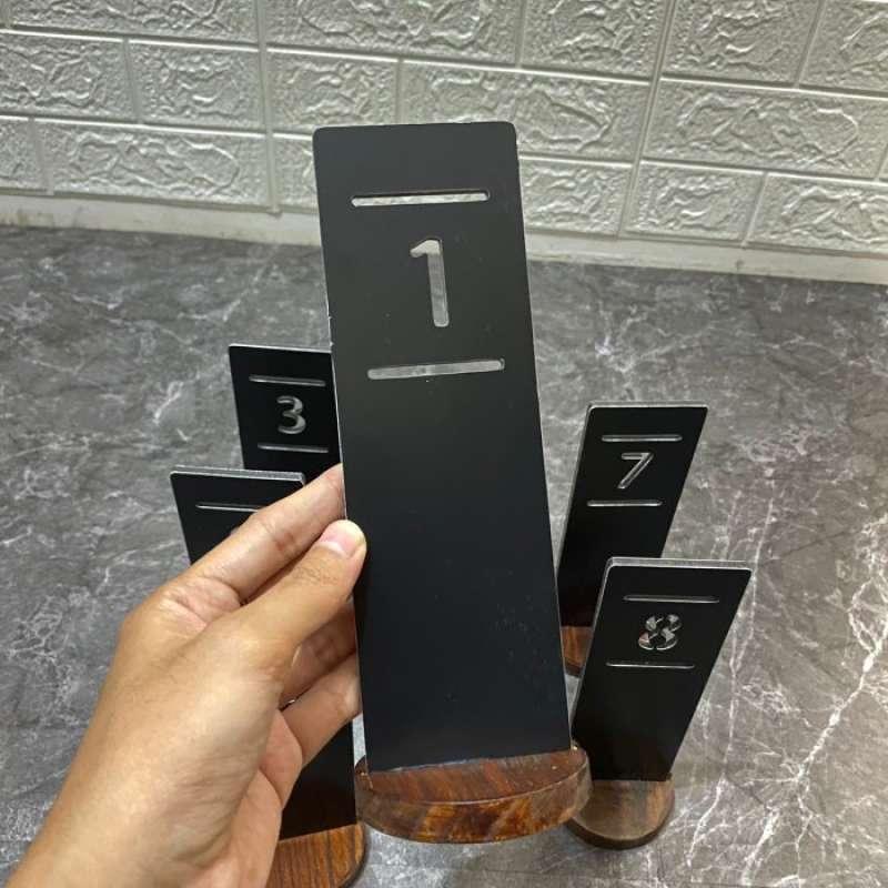 Jual Nomor Meja Acp Penanda Meja Resto Cafe Di Seller Up Store9 ...