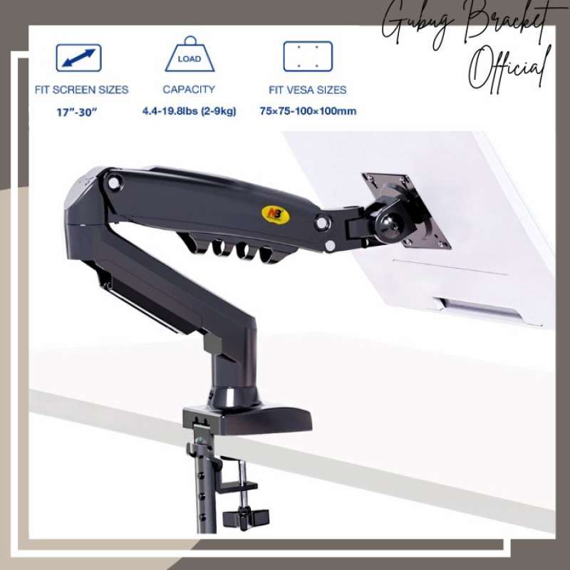 Jual Universal Monitor Arm Bracket Vesa Mount 17-30 Inch New Premium Di ...