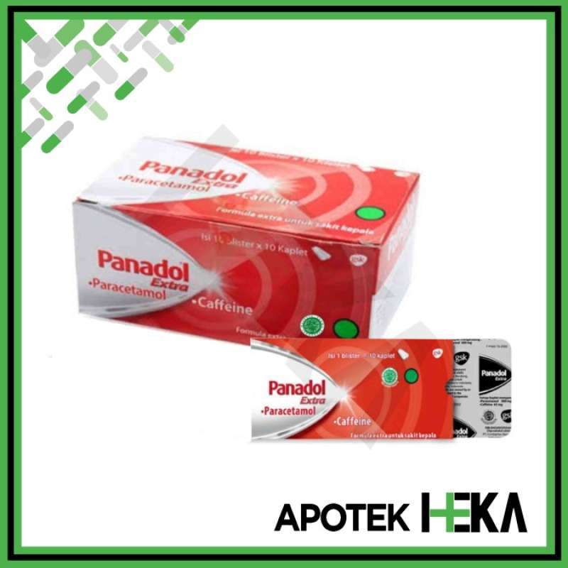 Promo Panadol Merah Extra Paracetamol Box Isi 100 Tablet Diskon 33% Di ...