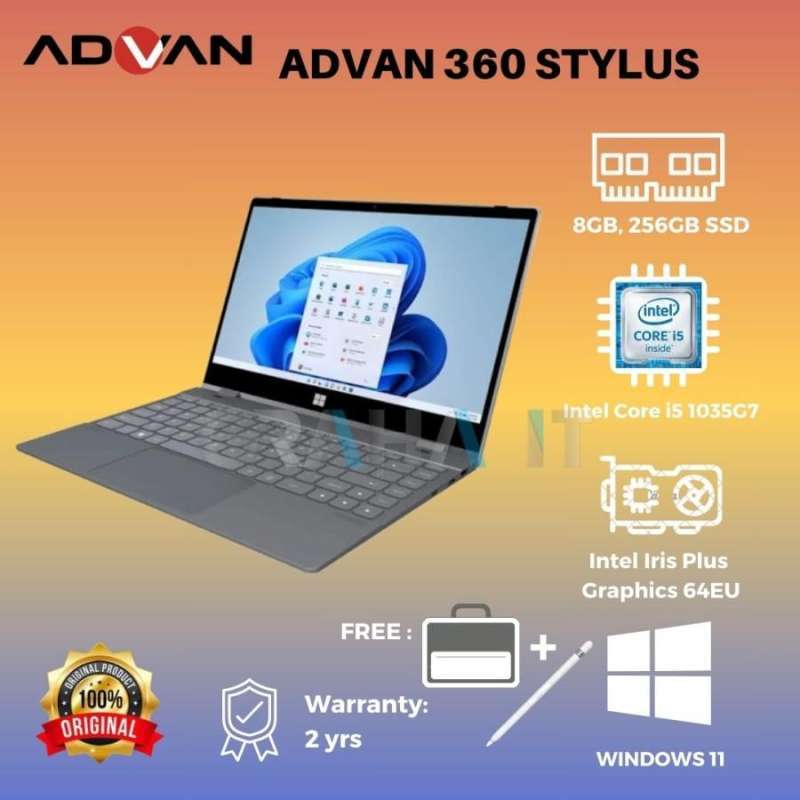 Jual Laptop Advan 360 Stylus - I5 1035g7 8gb 256ssd 14fhd Ips W11 Touch ...