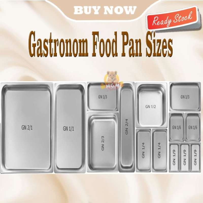 Promo Food Pan Prasmanan Stainless Ukuran 2/4 Tinggi 6.5cm Gastronorm ...