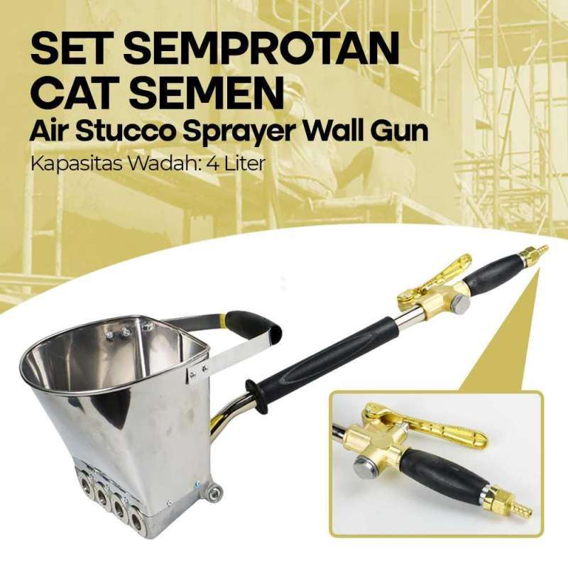 Promo Rinicane Set Semprotan Cat Semen Air Stucco Mortar Sprayer Wall ...