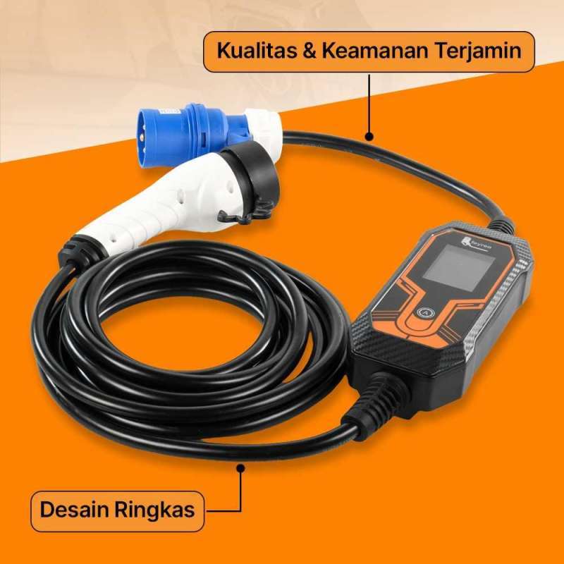 Jual Feyree Charger Mobil Listrik Portable Ev 32a 7kw Cee To Type 2 Iec ...