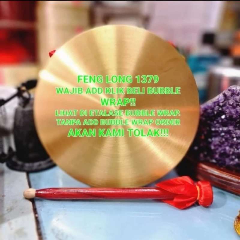 Jual Gong / Luo Kuningan Puja Sembahyang Import China Uk. 9 Inch Di ...