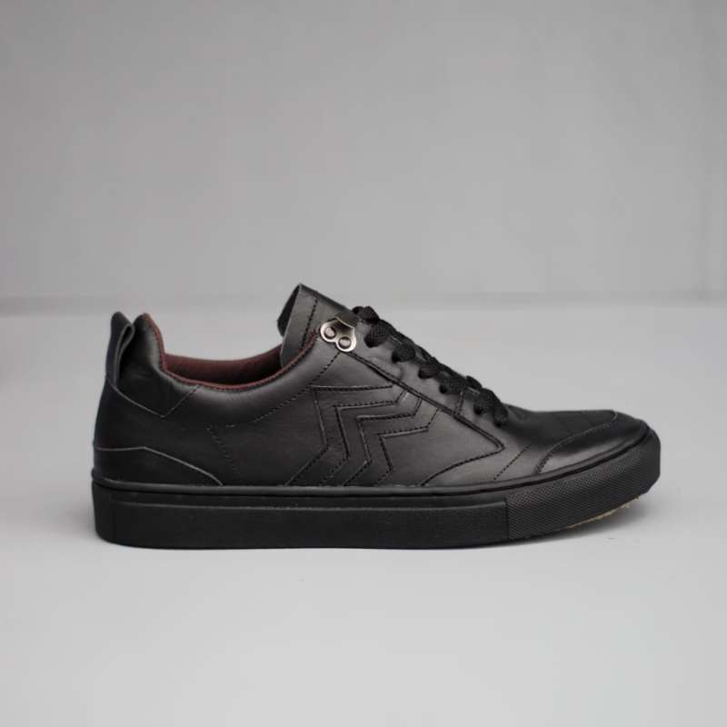 Promo Sepatu Casual Sneakers Formal Tali Kulit Asli Hitam Pria - Cmx ...