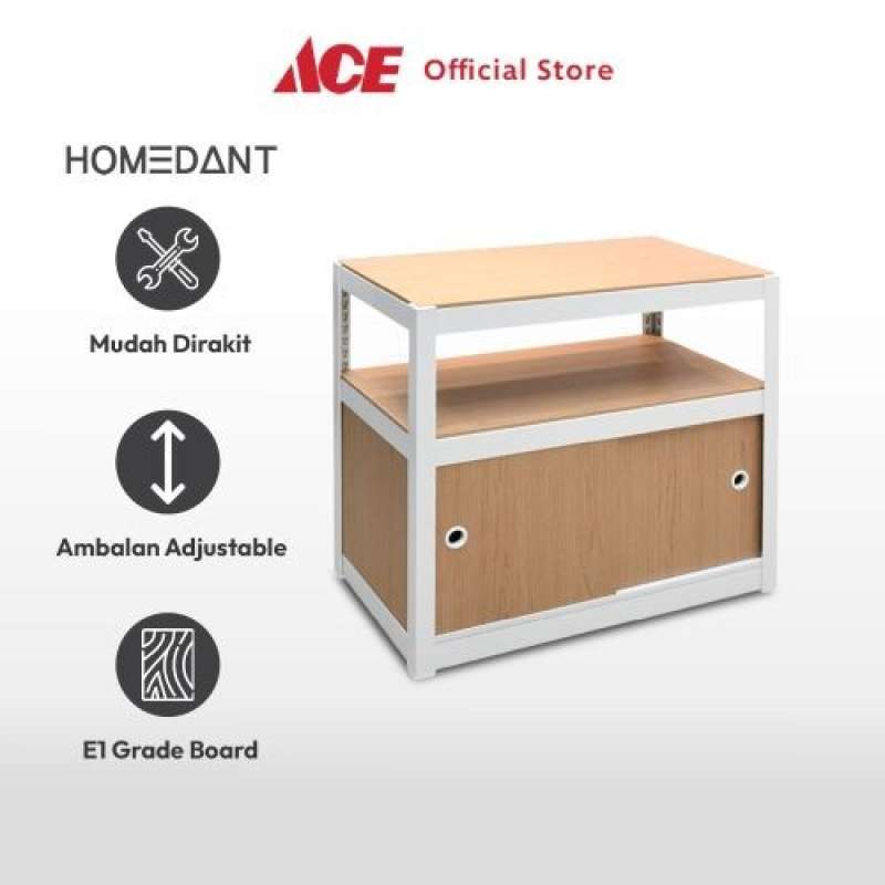 Promo Sale Ace - Homedant Rak Besi 3 Tingkat Dengan Kabinet Penyimpanan ...