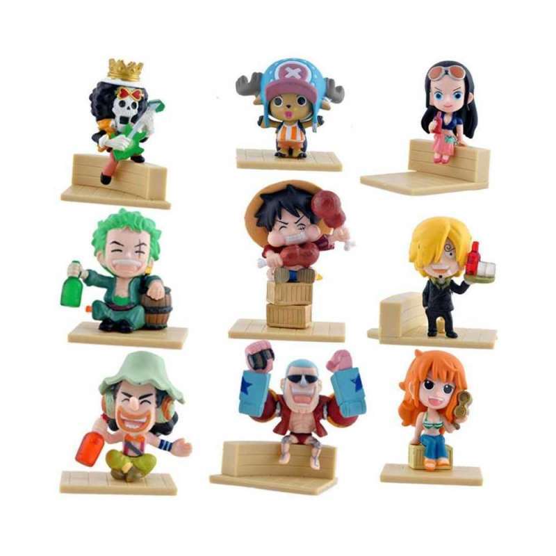 Jual Mainan Action Figure One Piece The Straw Hat Pirates 9 Pcs Jjk ...