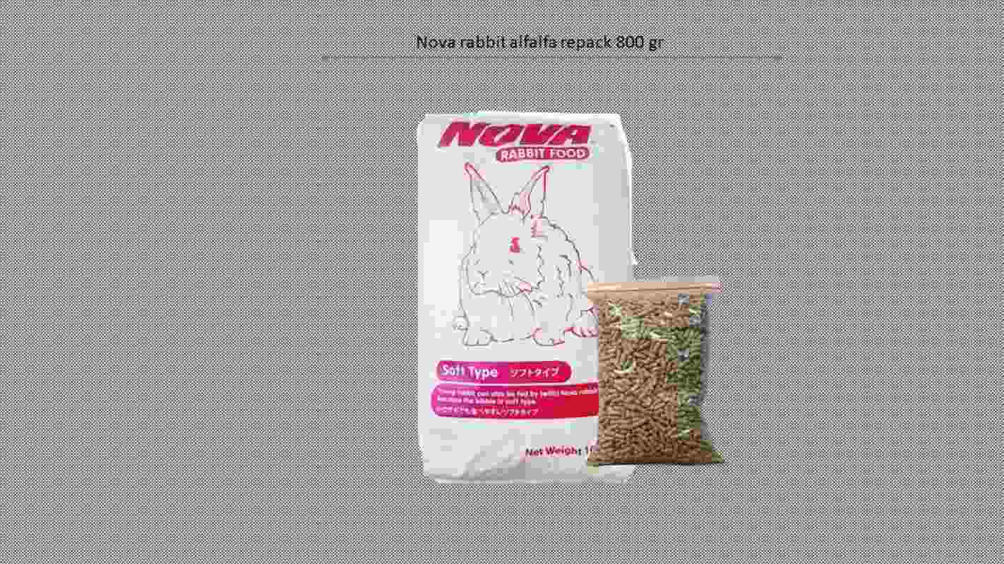 Jual Makanan Kelinci Alfalfa Nova Rabbit Food Repack 1 Kg Di Seller ...