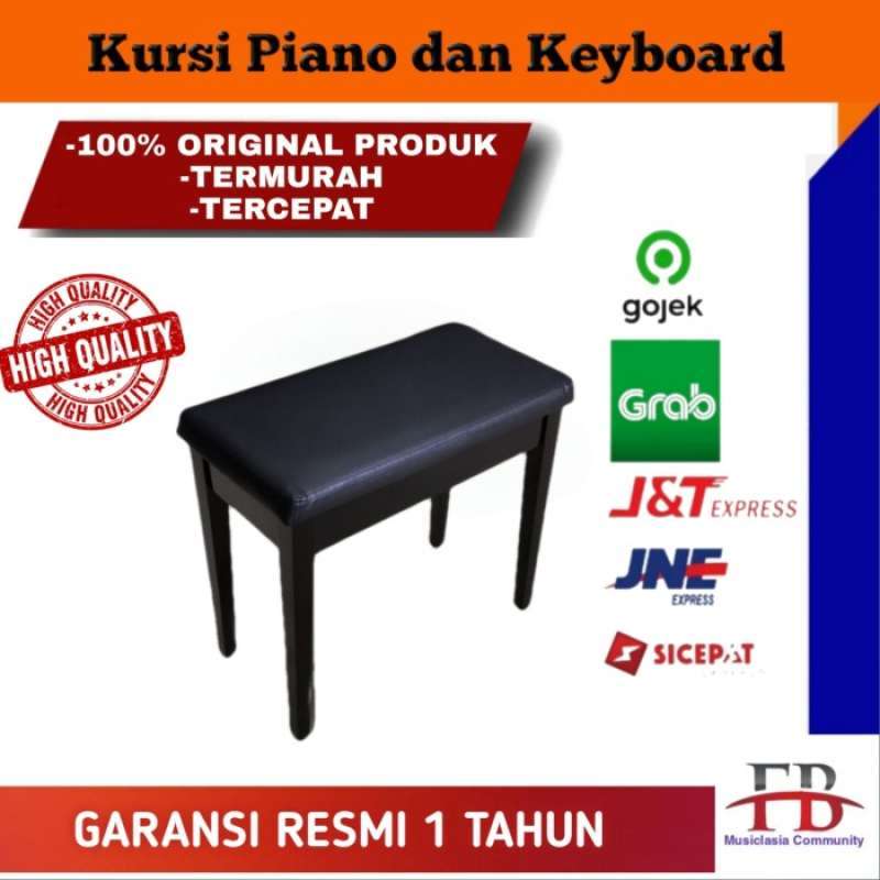 Jual Kursi Piano Dan Keyboard With Storage / Piano Chair / Piano Bench ...