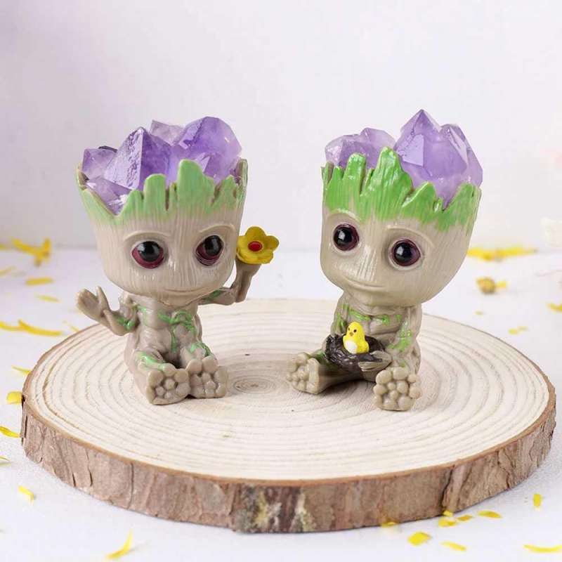 Jual Takara Groot Mini Action Figure Holding Flower Pot Tanaman 5cm ...
