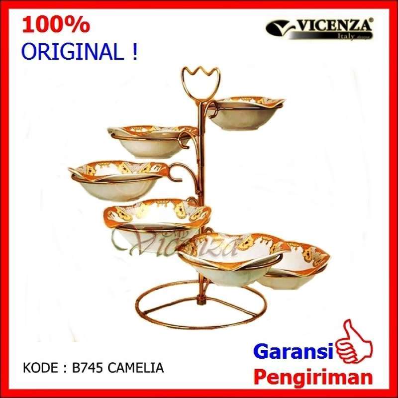 Promo Sale Piring Kue Susun Wadah Saji Susun 5 Susun Model Pohon Vicenza B 745 Diskon 22% Di ...