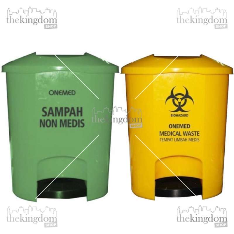 Promo Promo Onemed Tempat Sampah Limbah Medis 36l 36 Liter Tong Medical ...