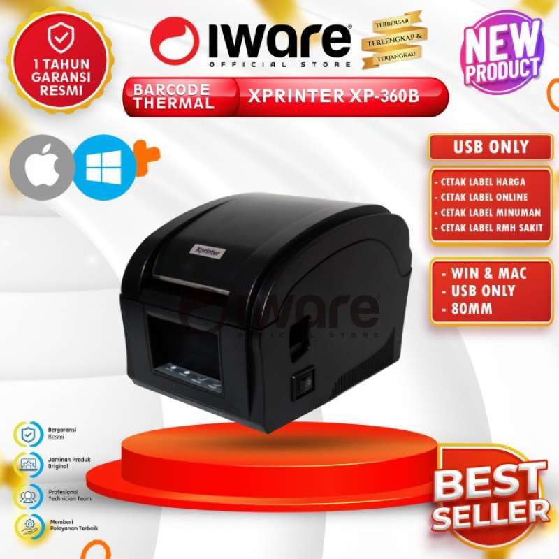 Promo 100% Produk Ori Printer Barcode Thermal / Label Printer Xprinter ...