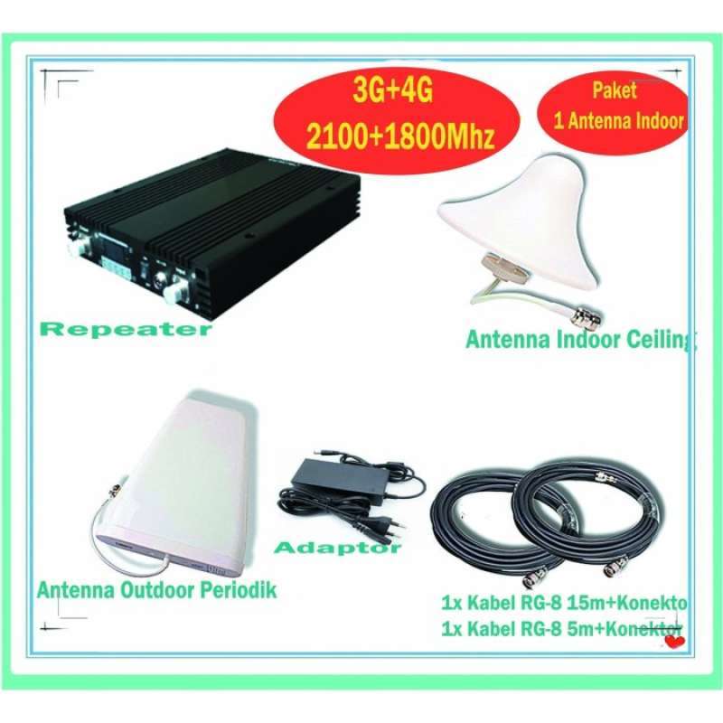 Jual Penguat Sinyal Dual Band 3g+4glte, Repeater Cerntel Lisensi Postel Di Seller Sunshop ...