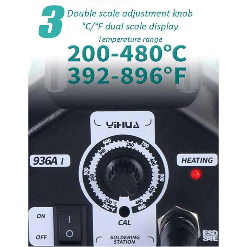 Jual Yihua Solder Station Electric Adjustable Temperature Anti-static ...