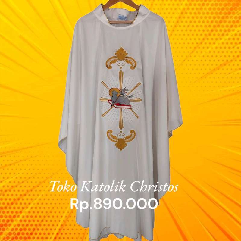 Jual Kasula Romo Imam Katolik/warna Merah/hijau/putih/ungu Di Seller ...