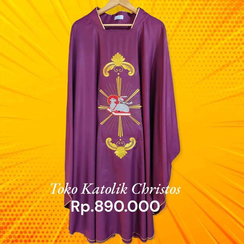 Jual Kasula Romo Imam Katolik/warna Merah/hijau/putih/ungu Di Seller ...