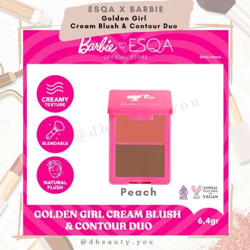 Jual Barbie X Esqa Golden Girl Cream Blush & Contour Duo Di Seller ...