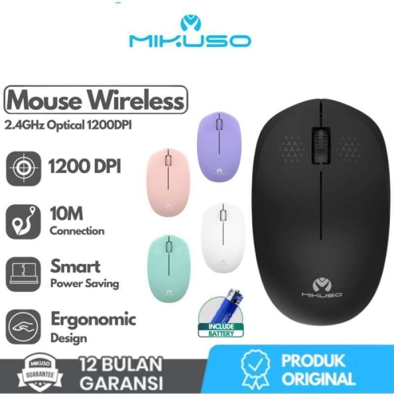Promo 100% Produk Ori Mouse Gemasss!!!mouse Wireless Mikuso W080 ...