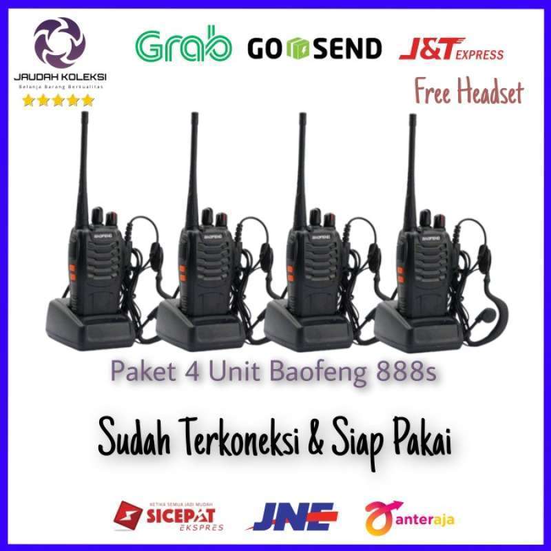 Promo 100% Produk Ori Paket 4 Unit Radio Komunikasi Walkie Talkie Ht ...