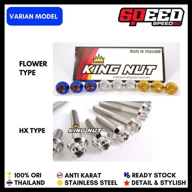 Jual Baut Manifold Karburator Honda Tiger Baut Probolt Thailand Stainless King Nut Di Seller ...
