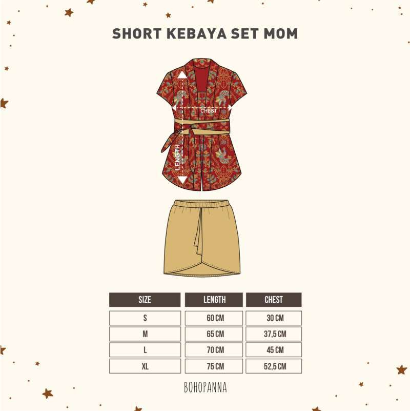 Jual Bohopanna - Short Kebaya Set - Adult - Ibu - Mama - Batik - Kebaya ...