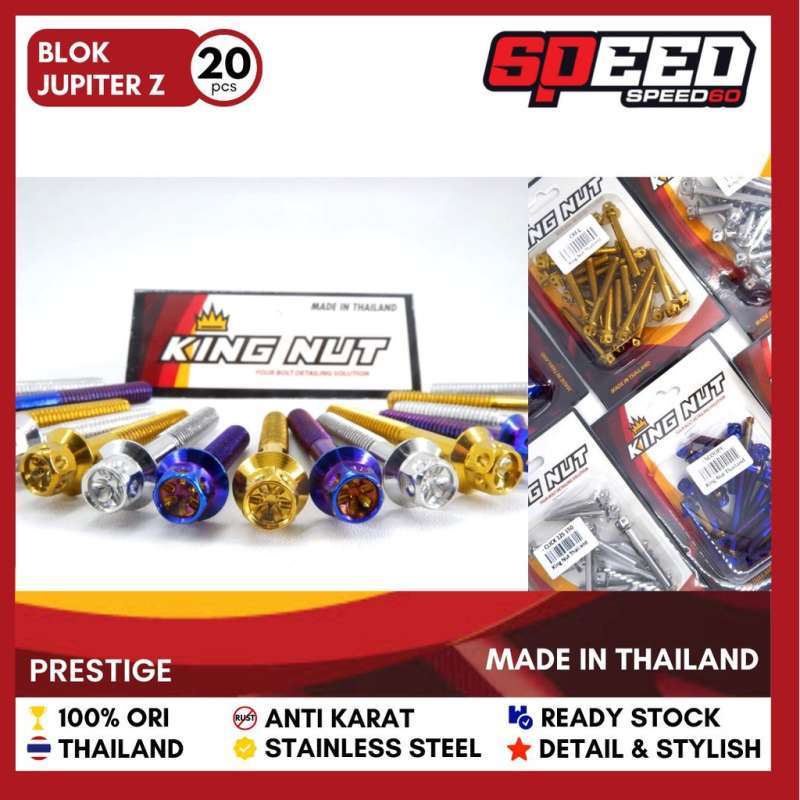 Jual Baut Set Blok Mesin Kalter Jupiter Z Baut Probolt Stainless King Nut Thailand Di Seller ...