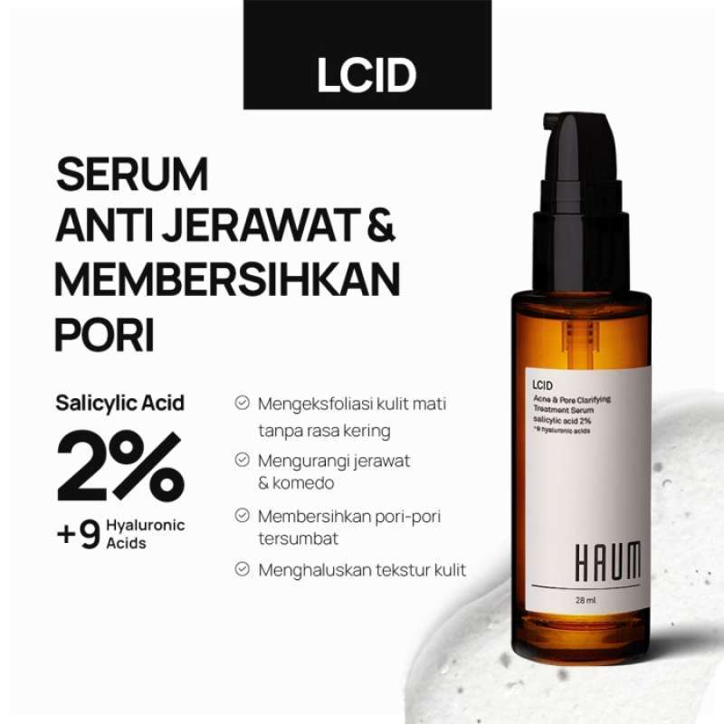 Jual Haum Lcid Salicylic Acid 2%-serum Eksfoliasi & Anti Jerawat 28 Ml X 1 Di Seller Yama ...