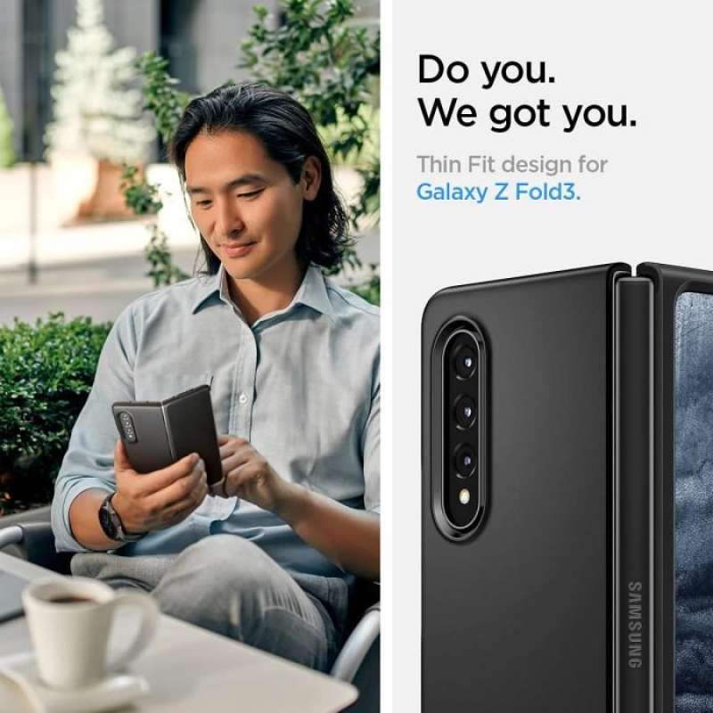 Promo Case Samsung Galaxy Z Fold 3 Spigen Thin Fit Back Front Slim ...