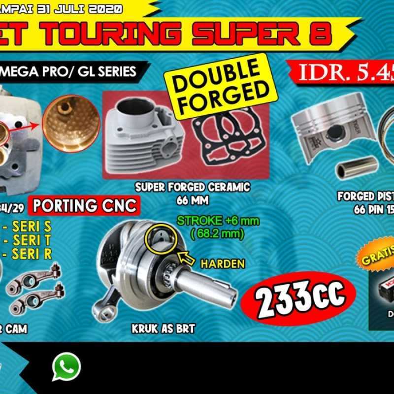 Promo Paket Tiger Head Porting Cnc + Kruk As + Blok Ceramic + Piston ...