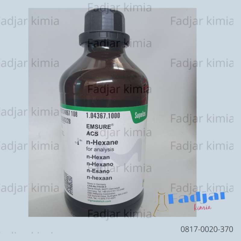 Promo 1.04367.1000 N-hexane Merck 1 Ltr Hexan Diskon 33% Di Seller ...