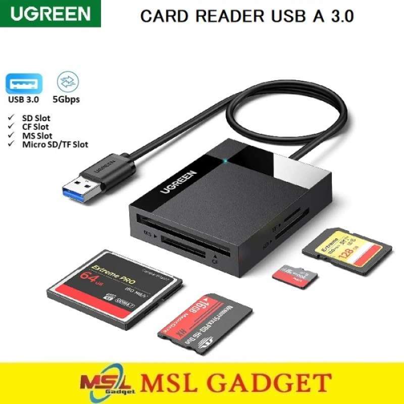 Jual Ugreen Otg Card Reader Usb 3.0 + Type C Multifungsi Sd Tf Cf Ms ...