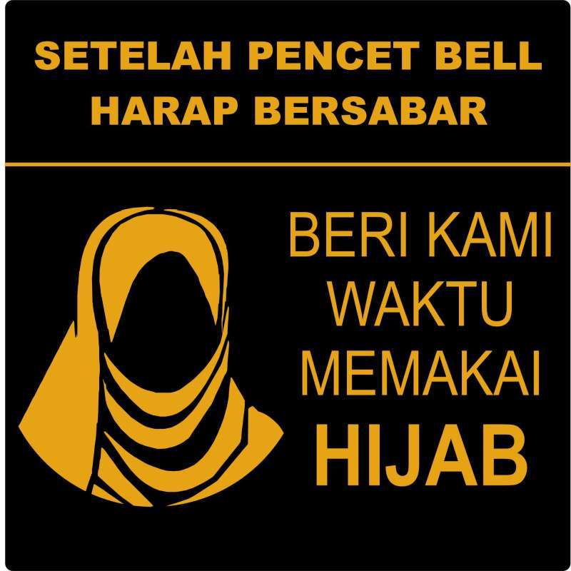Promo Sign Board Tulisan Setelah Pencet Bell Harap Bersabarberi Kami ...