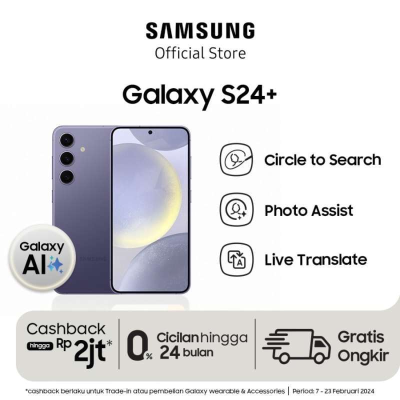 Jual Samsung Galaxy S24+ (sm-s926b) 12/256gb - Violet Di Seller ...