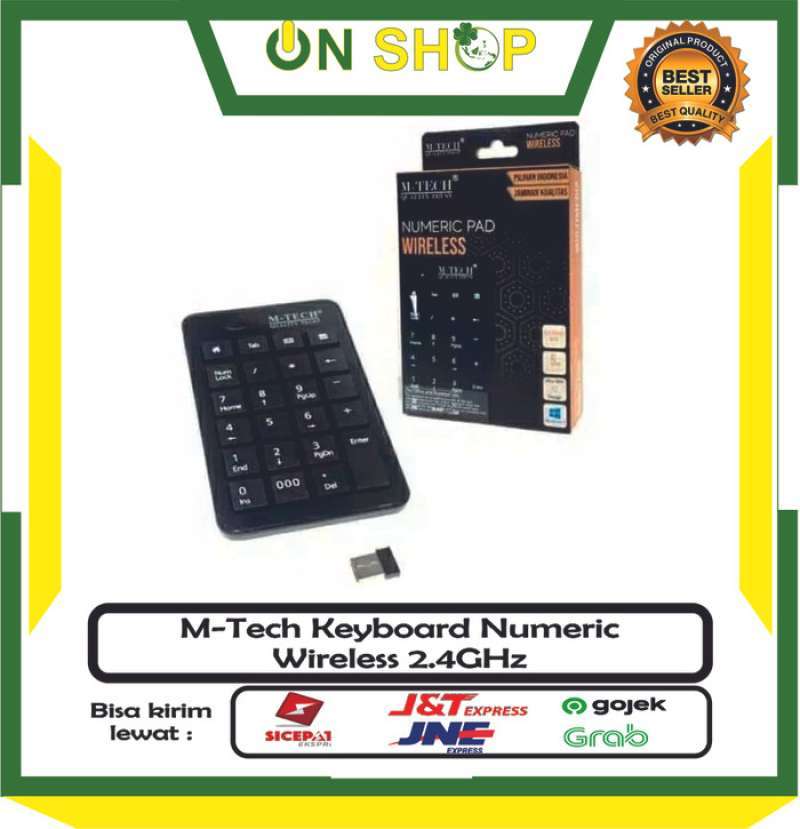 Jual Keyboard Numeric Wireless Mtech Keypad Angka Numerik M-tech Di ...