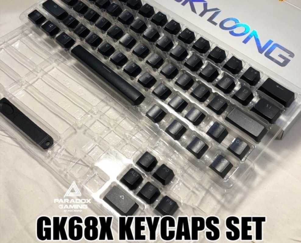 Jual Paradox Gaming Keycaps Ghost Diy Gk68x Ds-abs Double Shot - Black ...