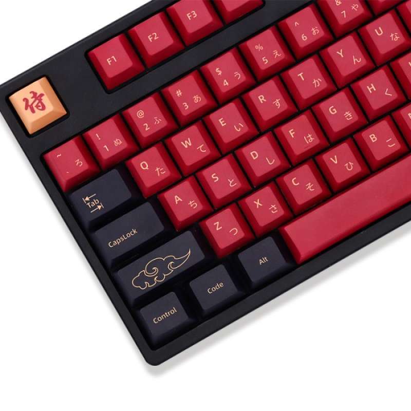 Jual Gmk Red Samurai Clone Keycaps Pbt Cherry Profile Japan Root - Jap ...