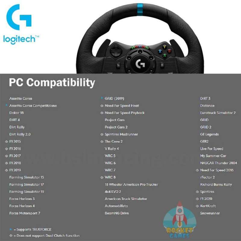 Jual Logitech G923 Trueforce Sim Racing Wheel Pedals Ps5 / Ps4 / Pc Di Seller Velvet Store ...