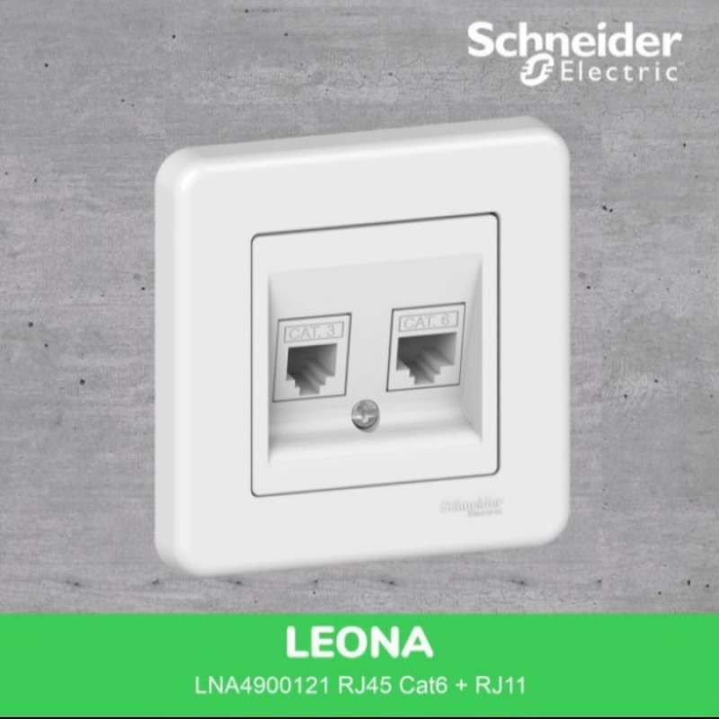 Jual Leona 4900121 Oulet Telp Dan Data Cat6 Rj45 Schneider Di Seller ...