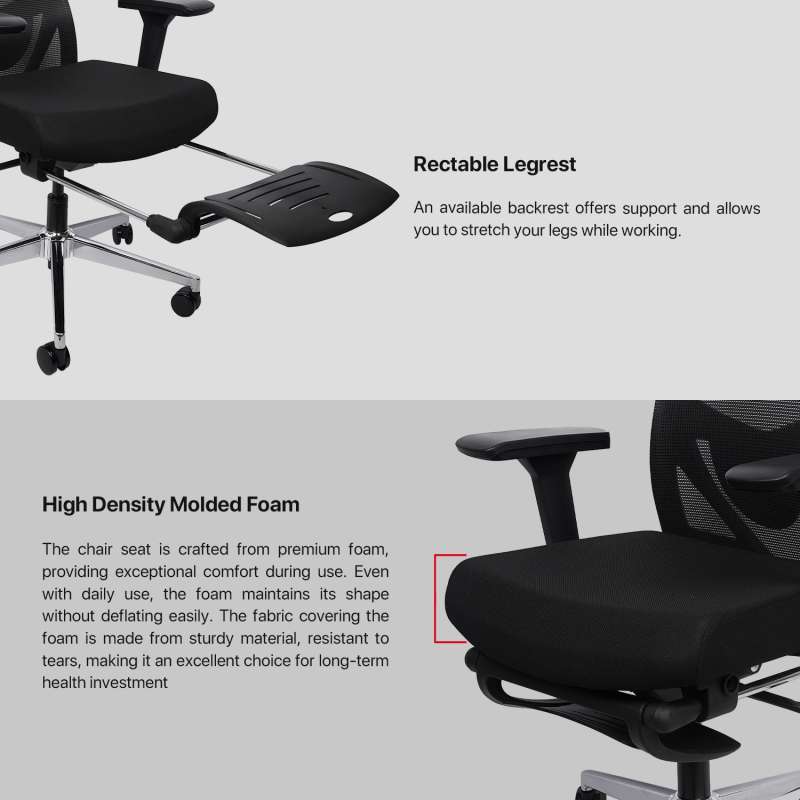 Jual Kursi Kantor Kerja Fantech Oca259 Pro Premium Office Chair - Grey ...