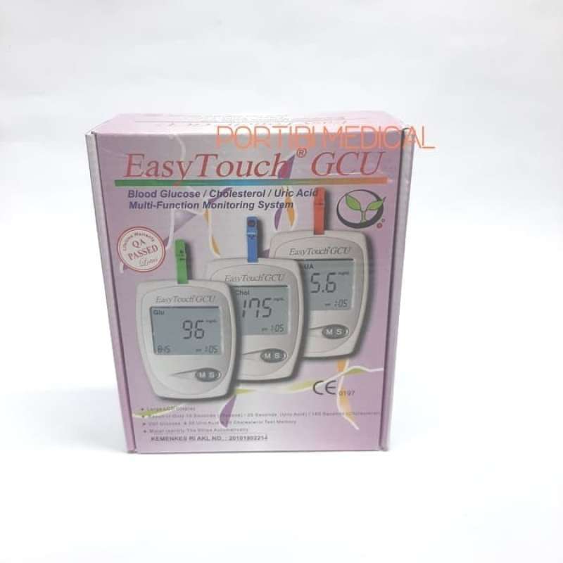 Promo Alat Cek Easy Touch Gcu 3 In 1 Gula Darah, Kolesterol, Asam Urat ...