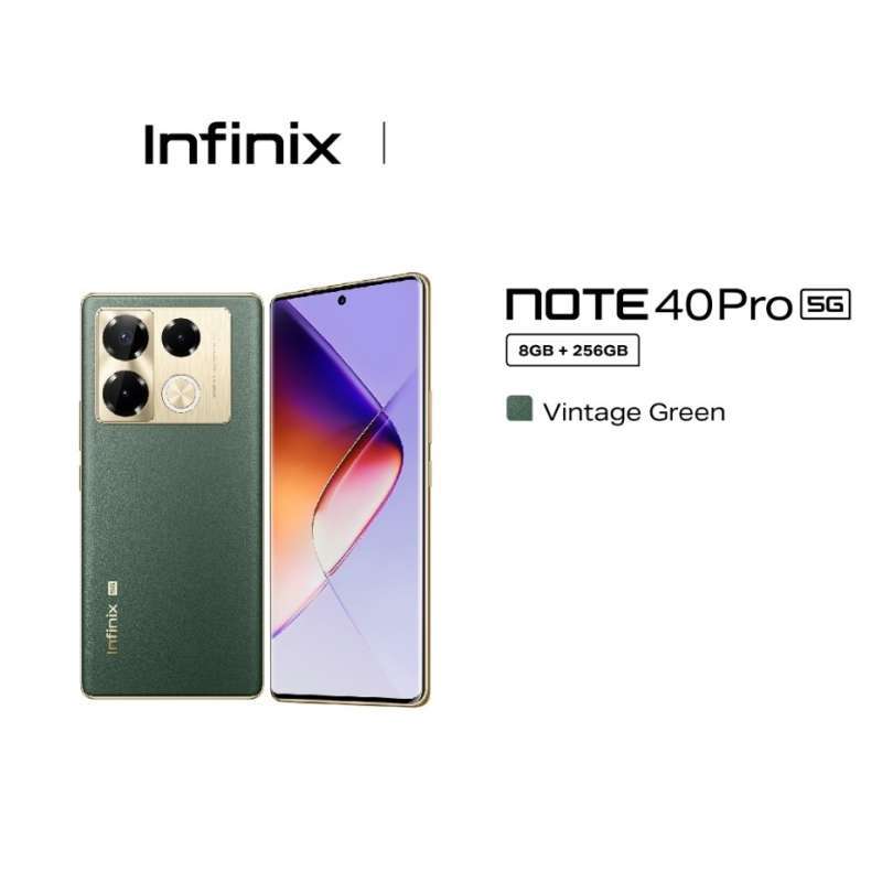 Jual Infinix Note 40 Pro 5g 8/256gb Up To 16gb Extended Ram - Garansi Resmi - 8/256 + Handsfree ...