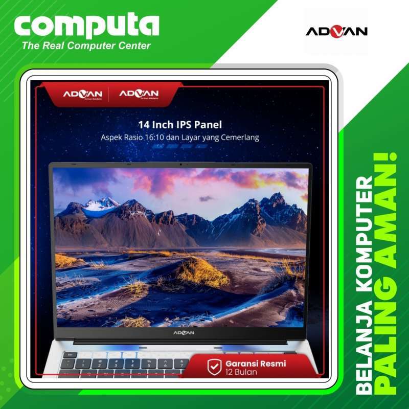 Jual Advan Workplus I5-1235u 16gb 512gb Ssd 14 Fhd Win 11 Free Tumbler ...