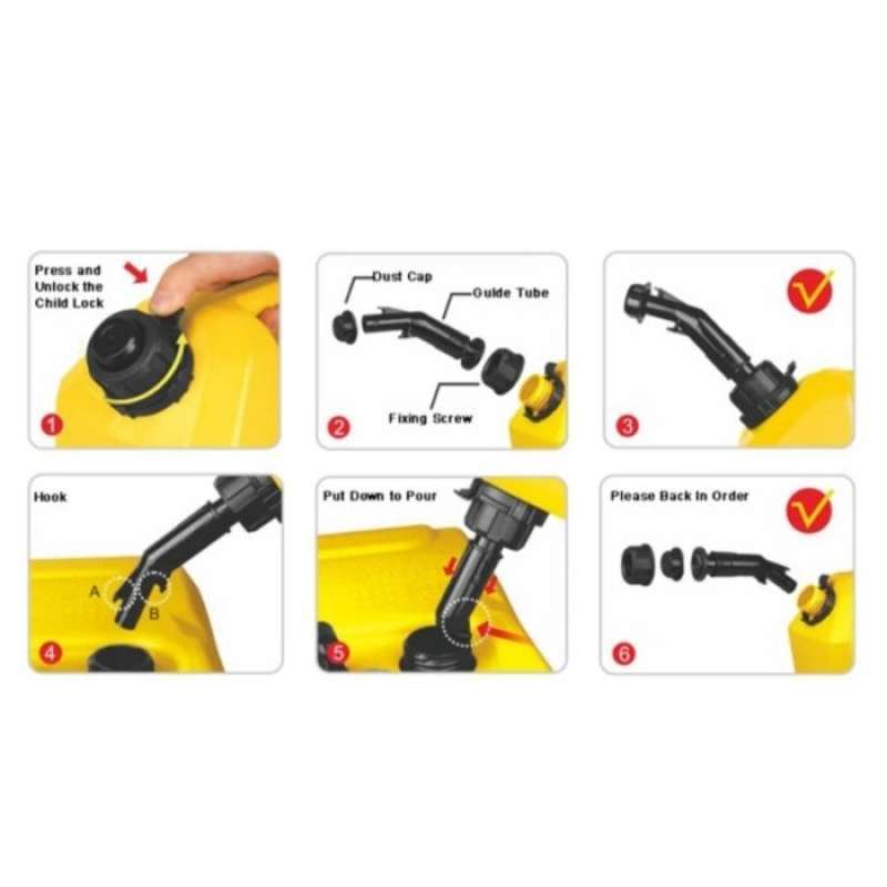 Promo Sale Portable Fuel Tank Seaflo Jerigen Kuning 10 Liter Diskon 16% ...