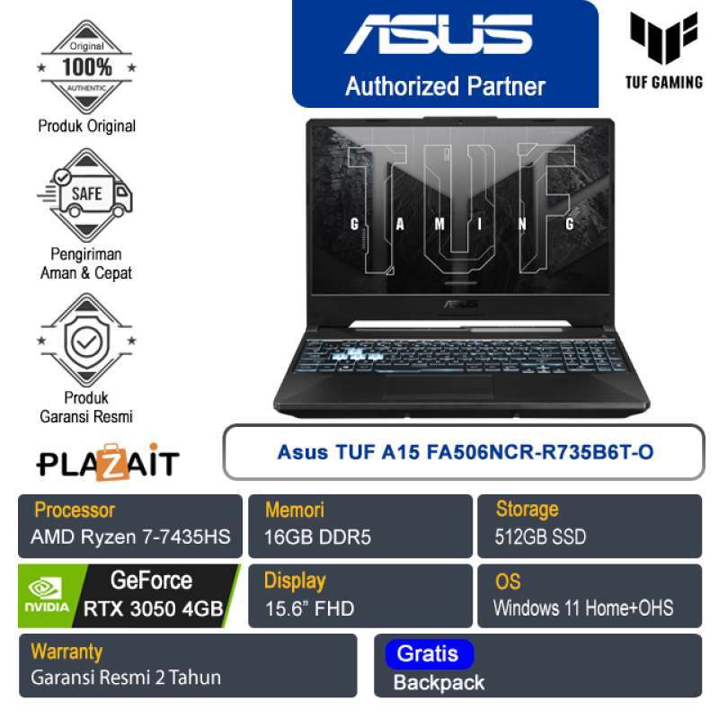 Promo Asus Tuf A15 Fa506ncr-r735b6t-o /amd Ryzen 7-7435hs/16gb/512gb ...