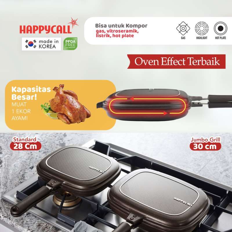 Promo Happycall Double Pan Titanium Standard 28cm & Forest Cooking ...