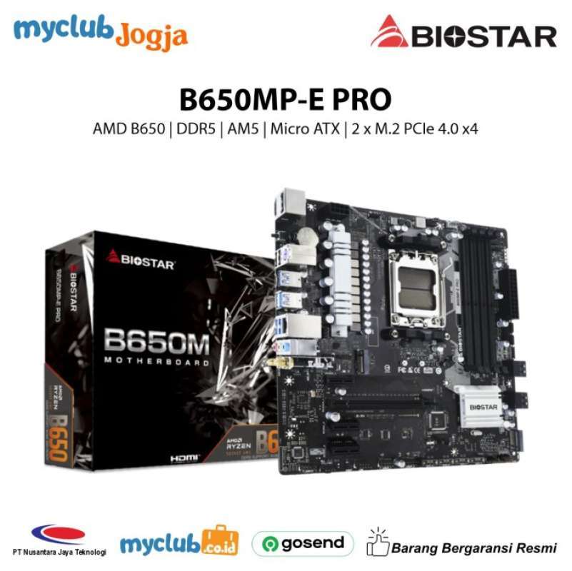Jual Biostar B650mp-e Pro Motherboard Amd B650 Ddr5 Am5 Micro Atx Di Seller Sweet Shop ...